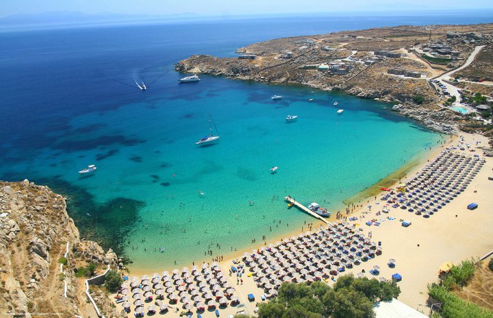 Super Paradise beach, Mykonos, Greece